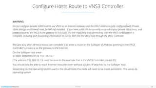 Cohesive Networks Support Docs: VNS3 Configuration for IBM Softlayer | PPT