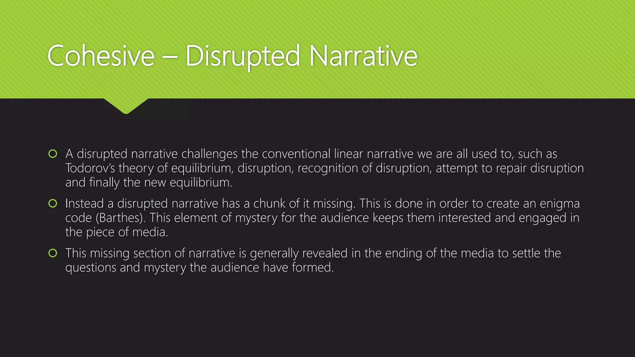 Non-Linear Narrative Models | PPT