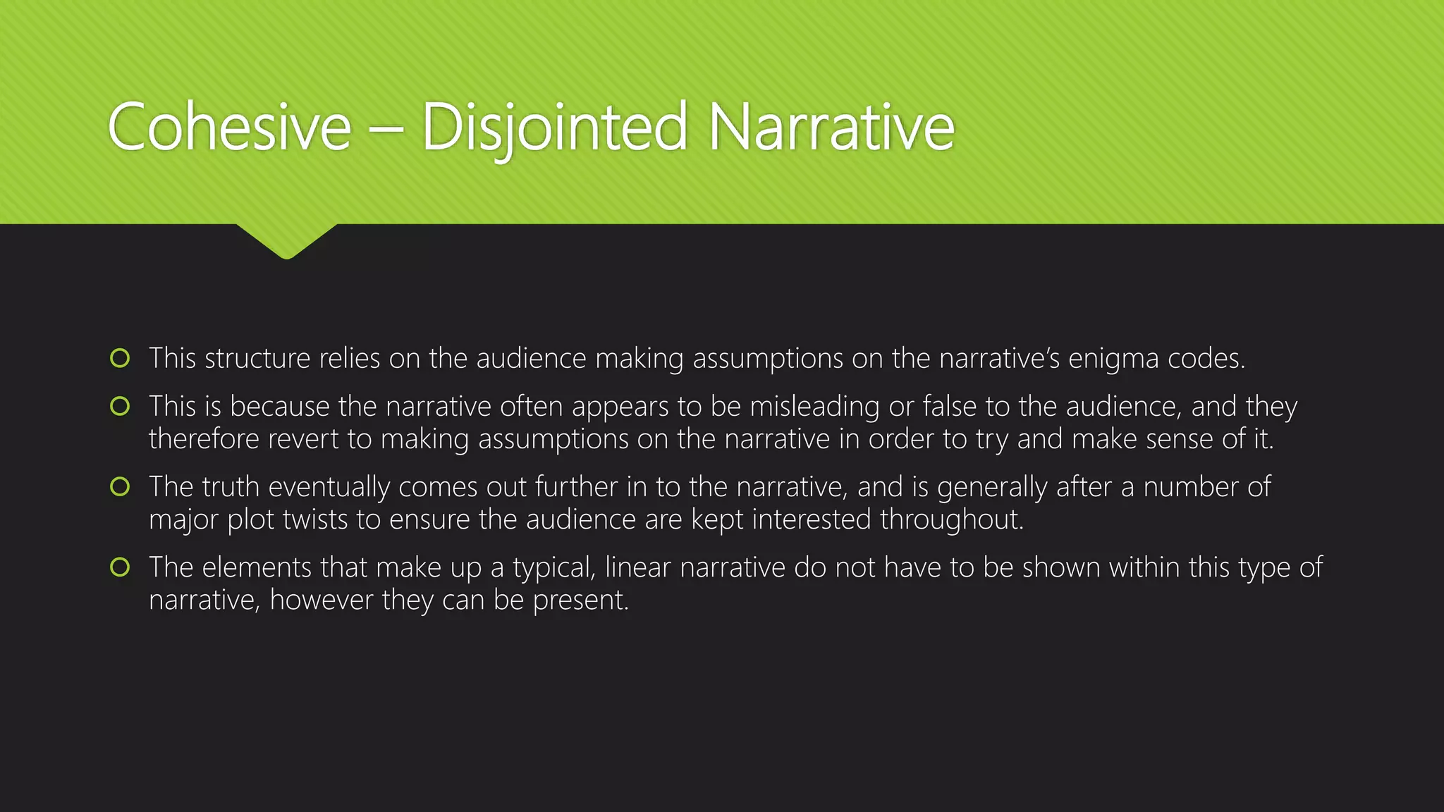 Non-Linear Narrative Models | PPT