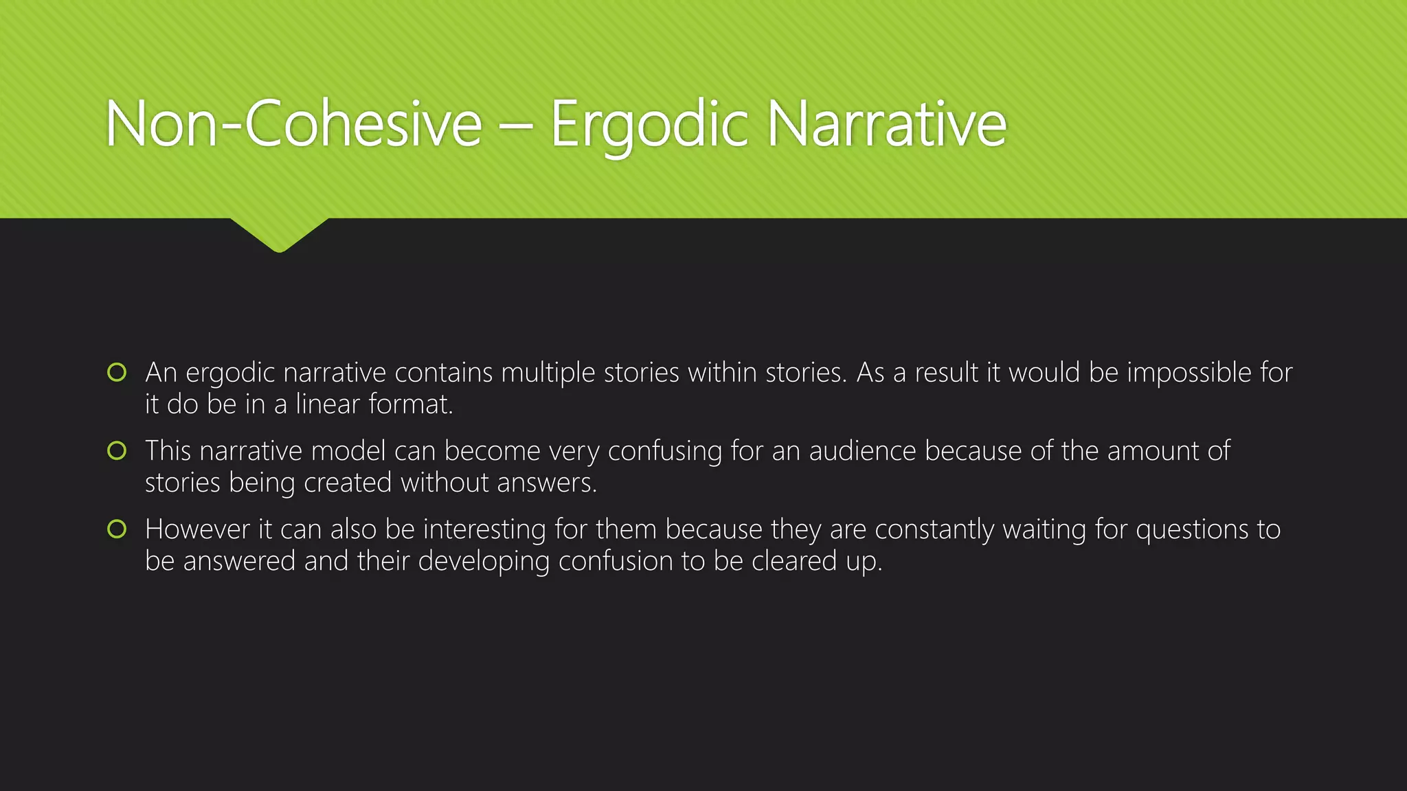 Non-Linear Narrative Models | PPT