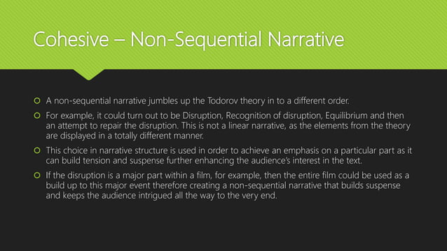 Non-Linear Narrative Models | PPT