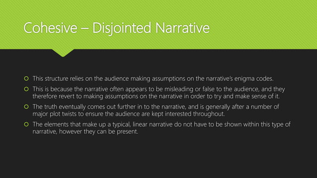 Non-Linear Narrative Models | PPT
