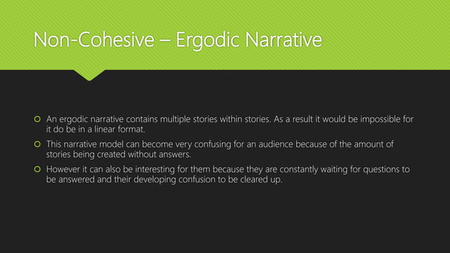 Non-Linear Narrative Models | PPT