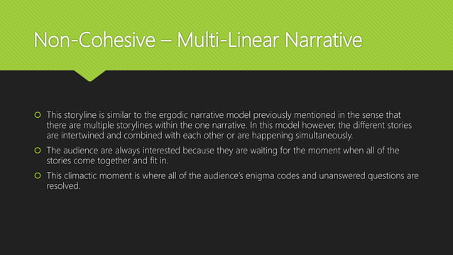 Non-Linear Narrative Models | PPT