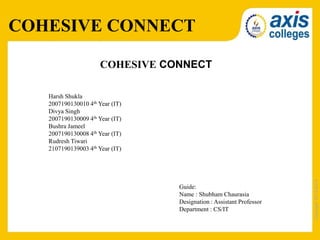 COHESIVE CONNECT.pptx for project final year | PPT