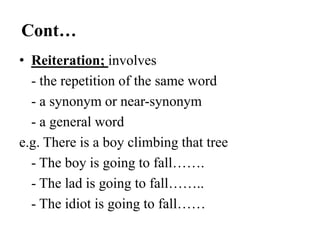 Cohesive devices | PPTX