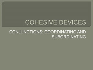 Cohesive devices | PPTX