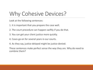 Cohesive devices | PPTX