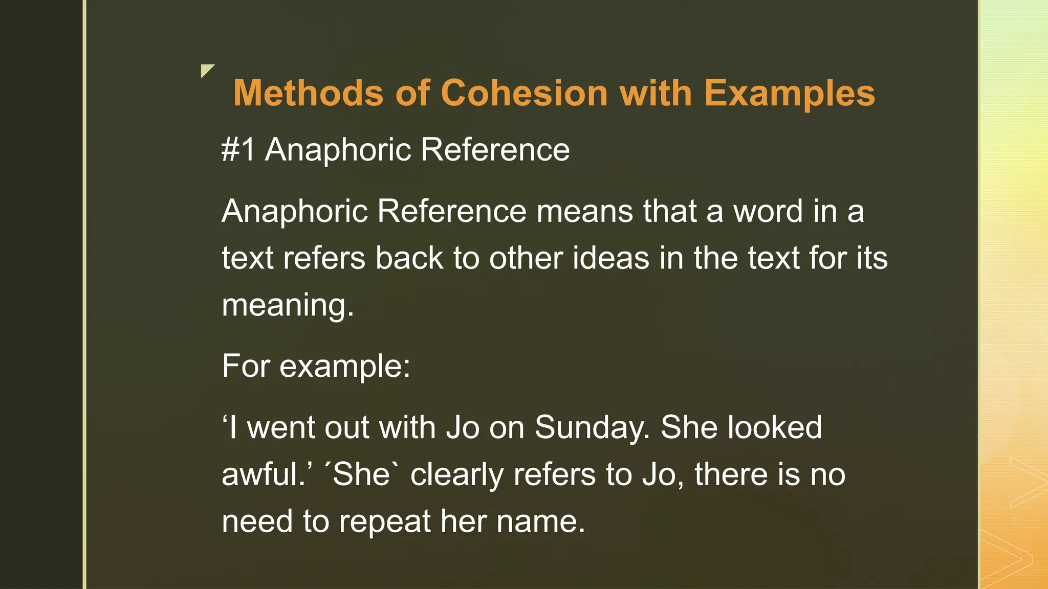 Cohesive Devices are the devices used in | PPTX