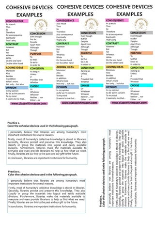 ENGLISH- ON COHESIVE DEVICES EXAMPLES.docx
