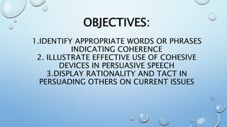 DIFFERENT COHESIVE DEVICES OR CONNECTORS | PPTX