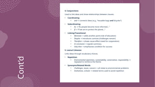 Cohesive Devices in Sentences and Their Communicative Function | PPTX