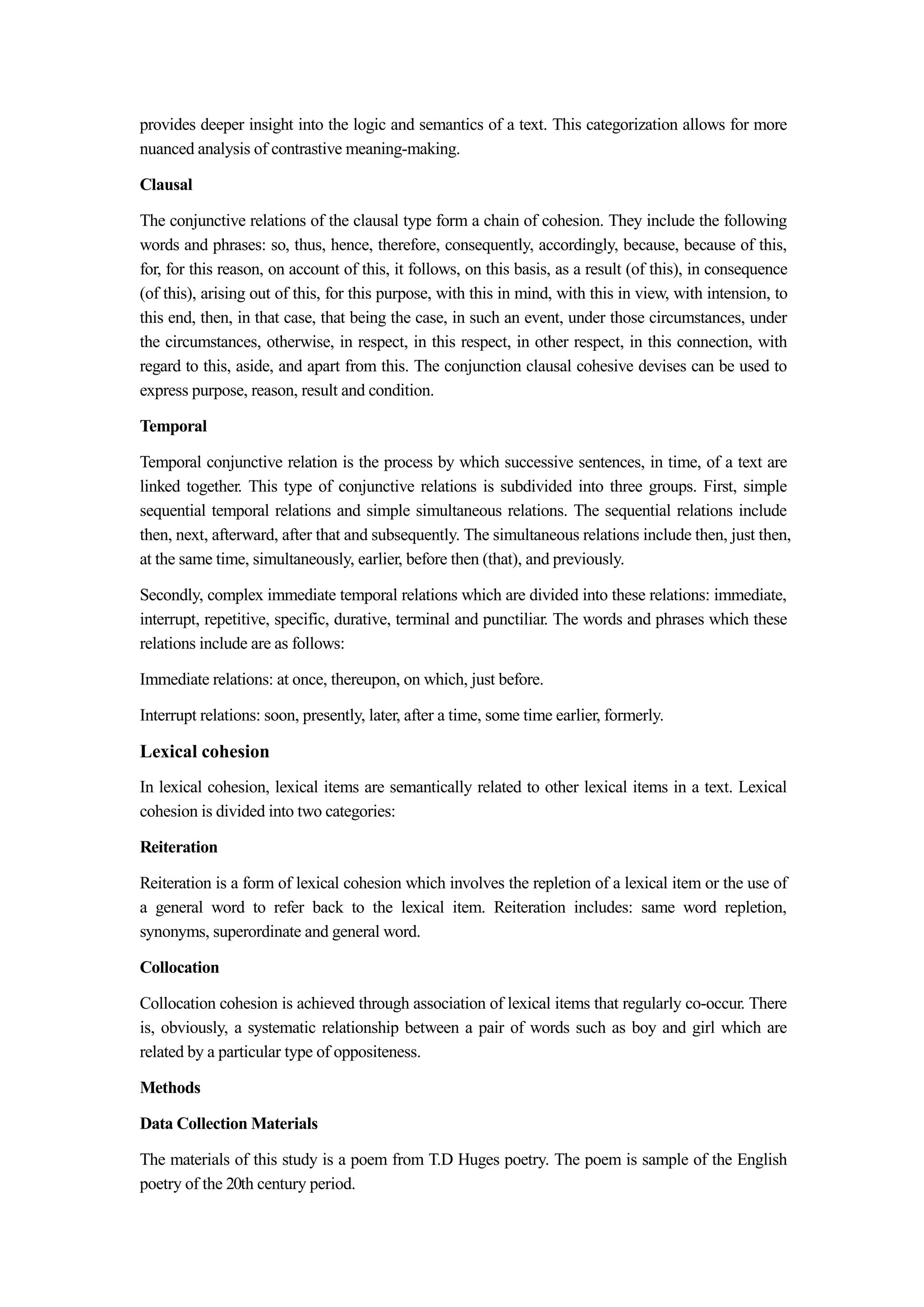 Investigating cohesive devices in Ted Hughes’ poem “Wodwo. | PDF