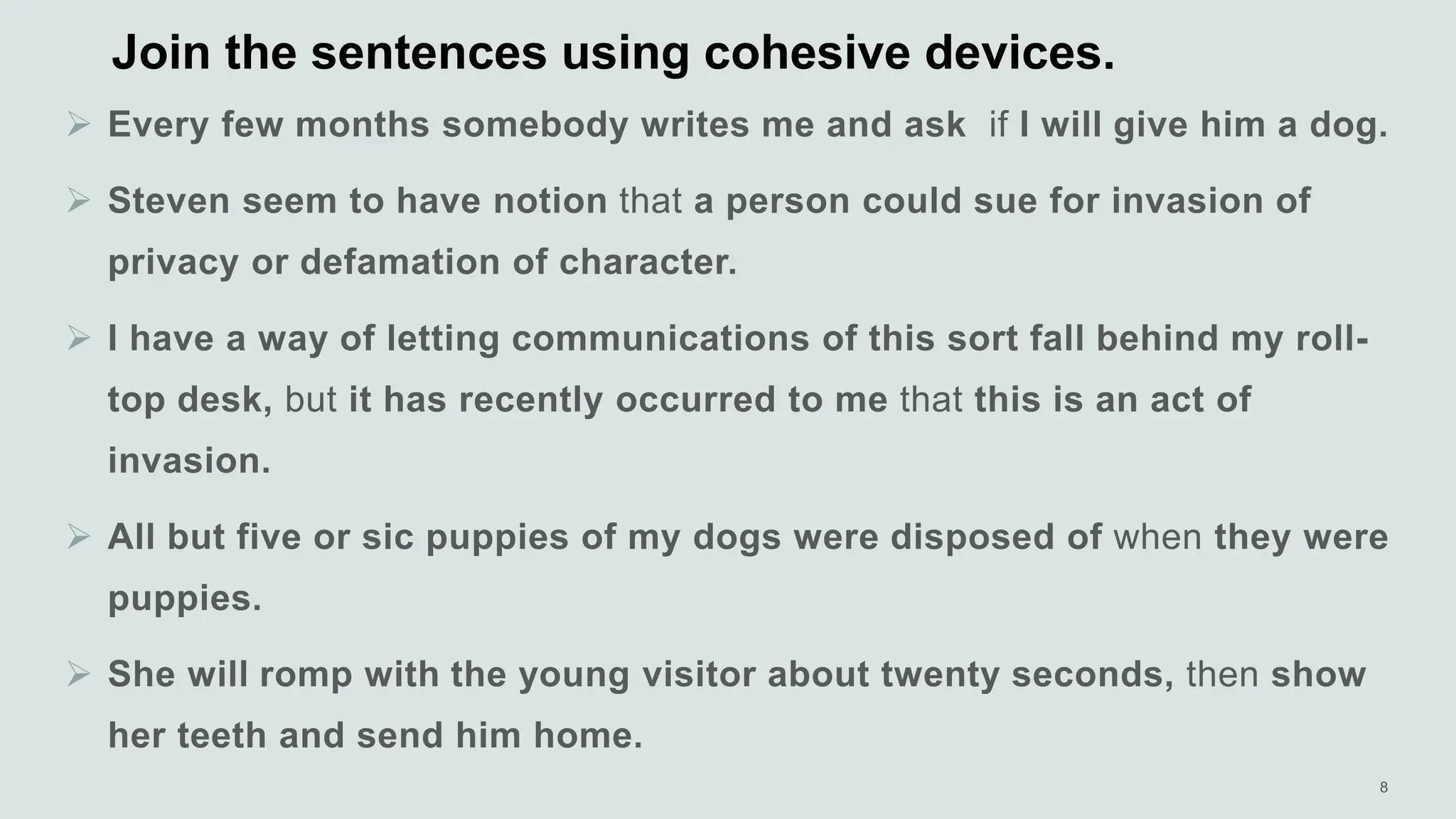 Cohesive Device Writing Exercise.pptx