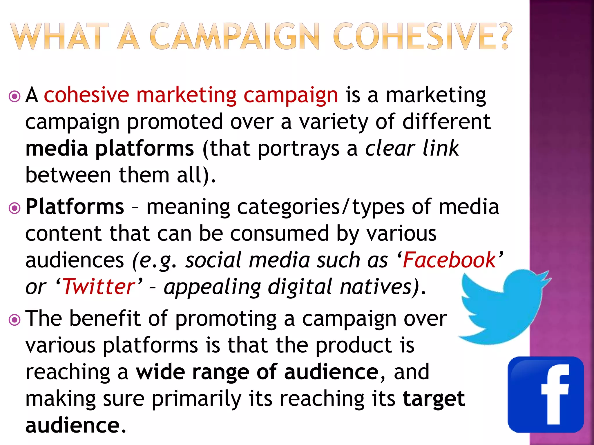 Cohesive Marketing Campaigns | PPTX