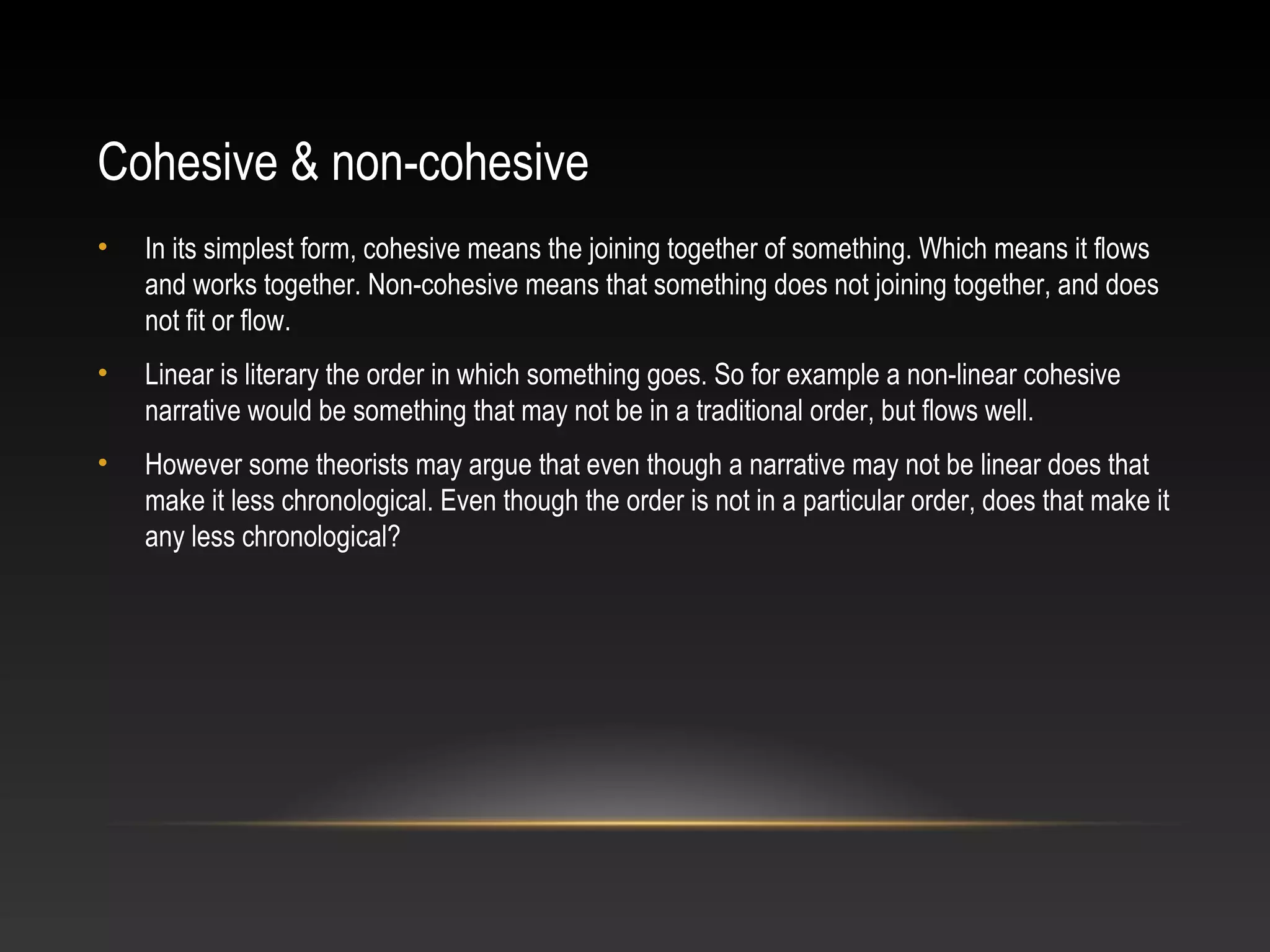 Cohesive theories | PPT