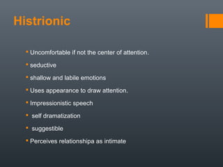 Personality disorders | PPT