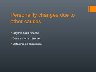 Personality disorders | PPT