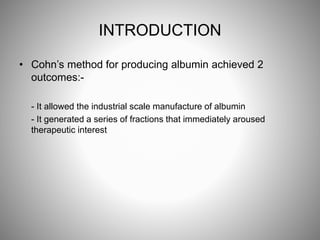 Cohn's fractionation | PPTX