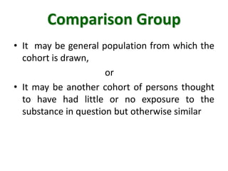 Cohort-Study about research and statistics | PPTX