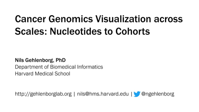 Cancer Genomics Visualization Across Scales Nucleotides To Cohorts Ppt 