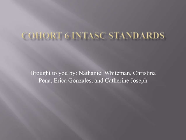 Cohort 6 in tasc standards | PPT