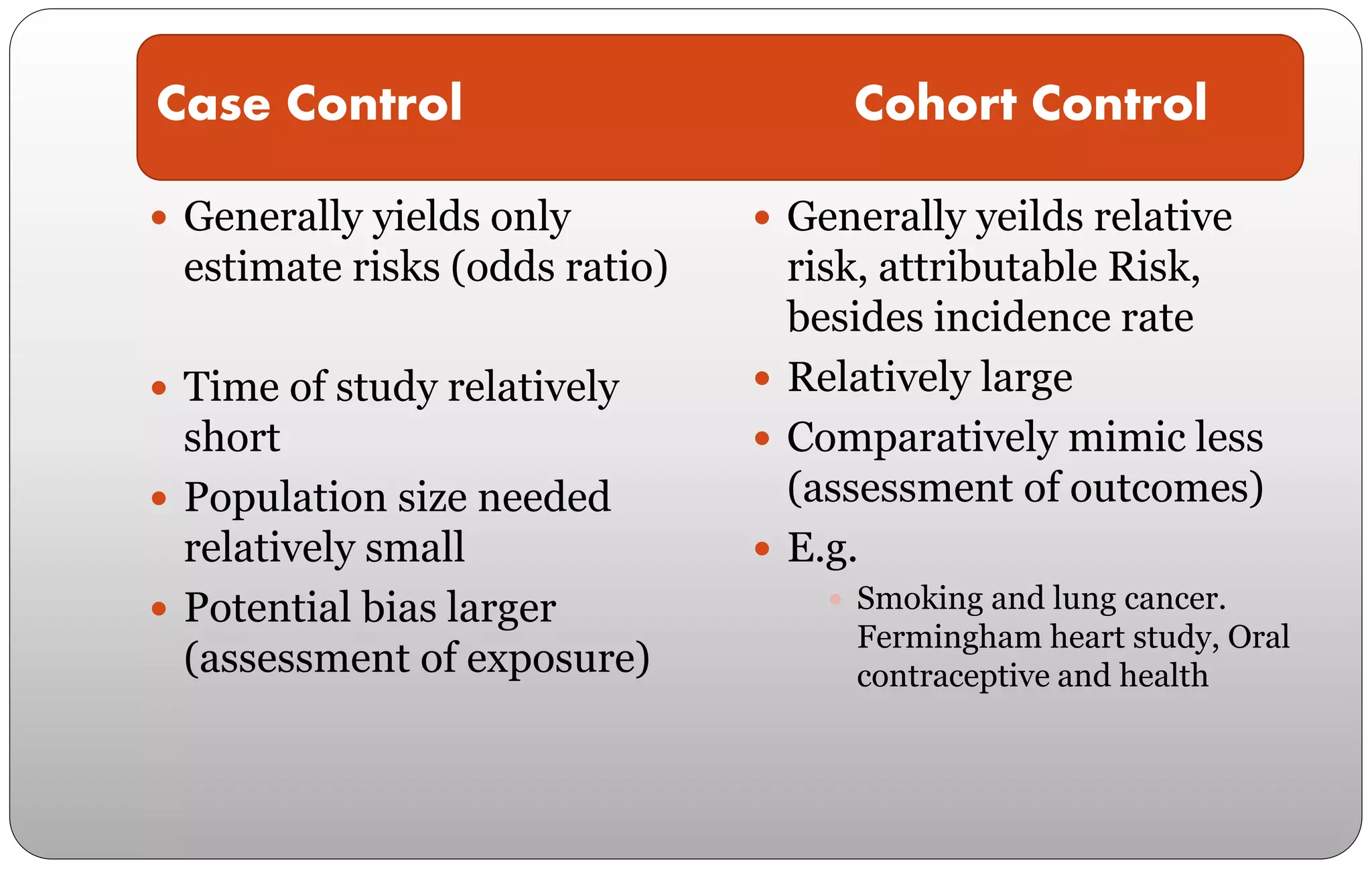 Cohort and case con revised | PPT