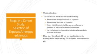 Cohort study design | PPT