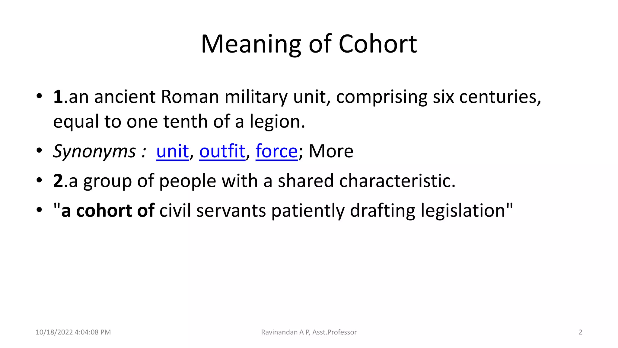 Designing the methodology: COHORT Studies.pdf