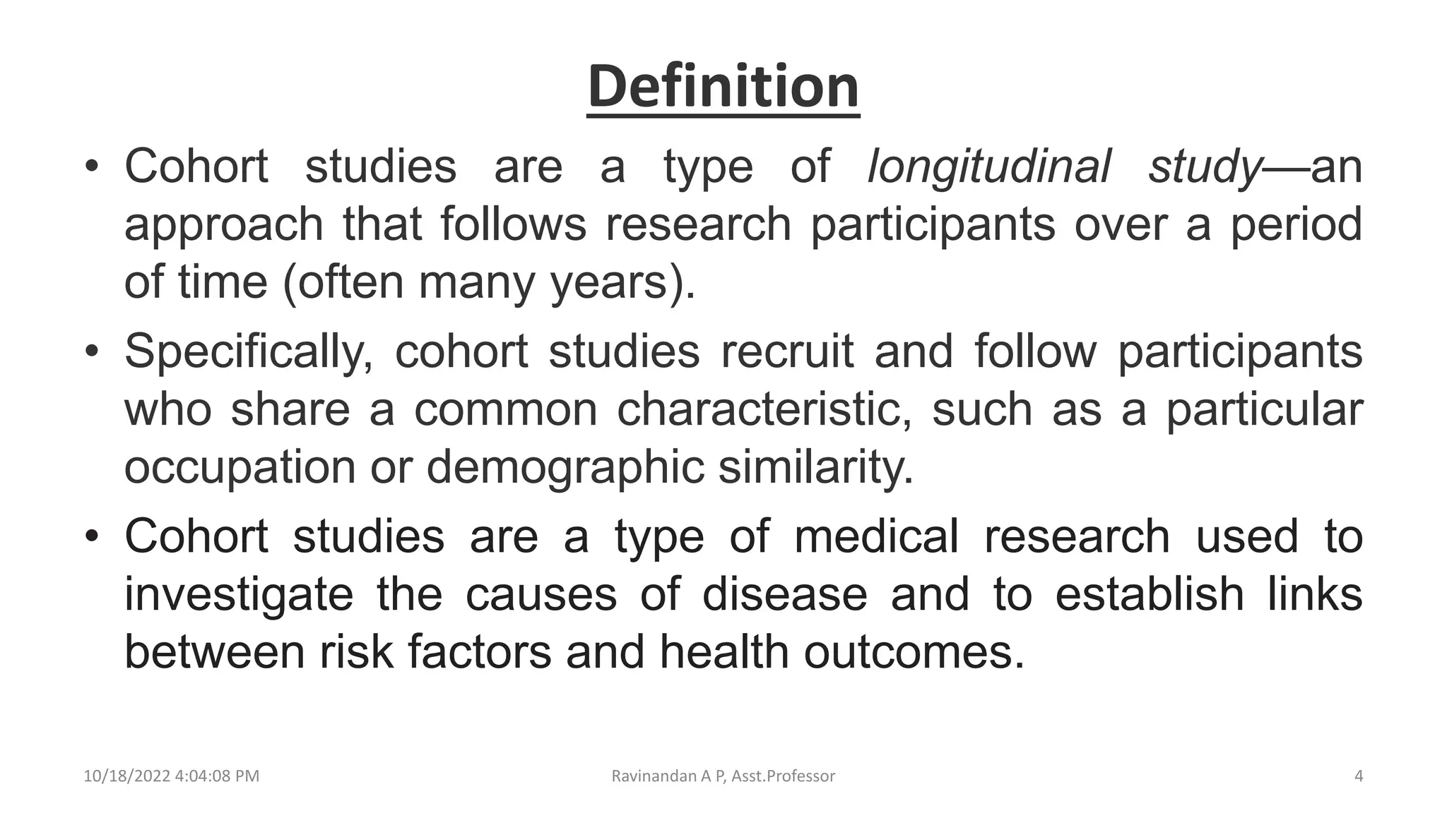 Designing the methodology: COHORT Studies.pdf