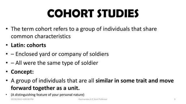 Designing the methodology: COHORT Studies.pdf