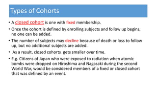 Research methodology: Cohort study design | PPTX