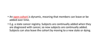 Research methodology: Cohort study design | PPTX