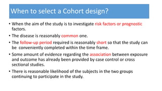 Research methodology: Cohort study design | PPTX