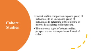 Cohort Studies by Dr. Mohammed Jawad 2020 | PPT