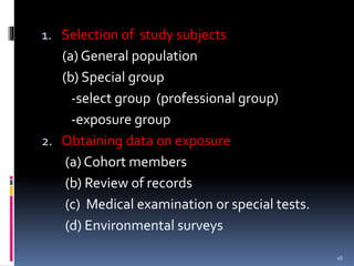 Cohort studies with example of classical cohort studies | PPTX