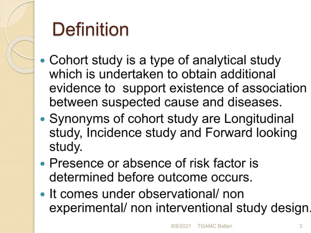 Cohort study | PPTX