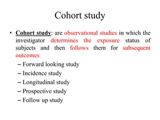 Cohort study in medical research methodology | PPTX | Medical Health