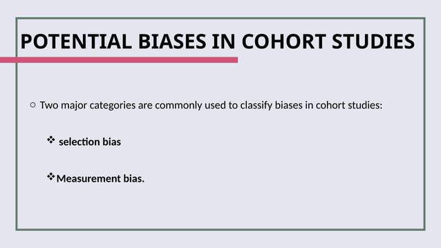 epidemiological study design: cohort study design | PPT