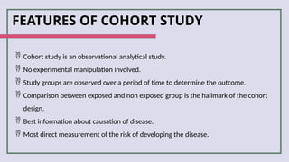 epidemiological study design: cohort study design | PPTX
