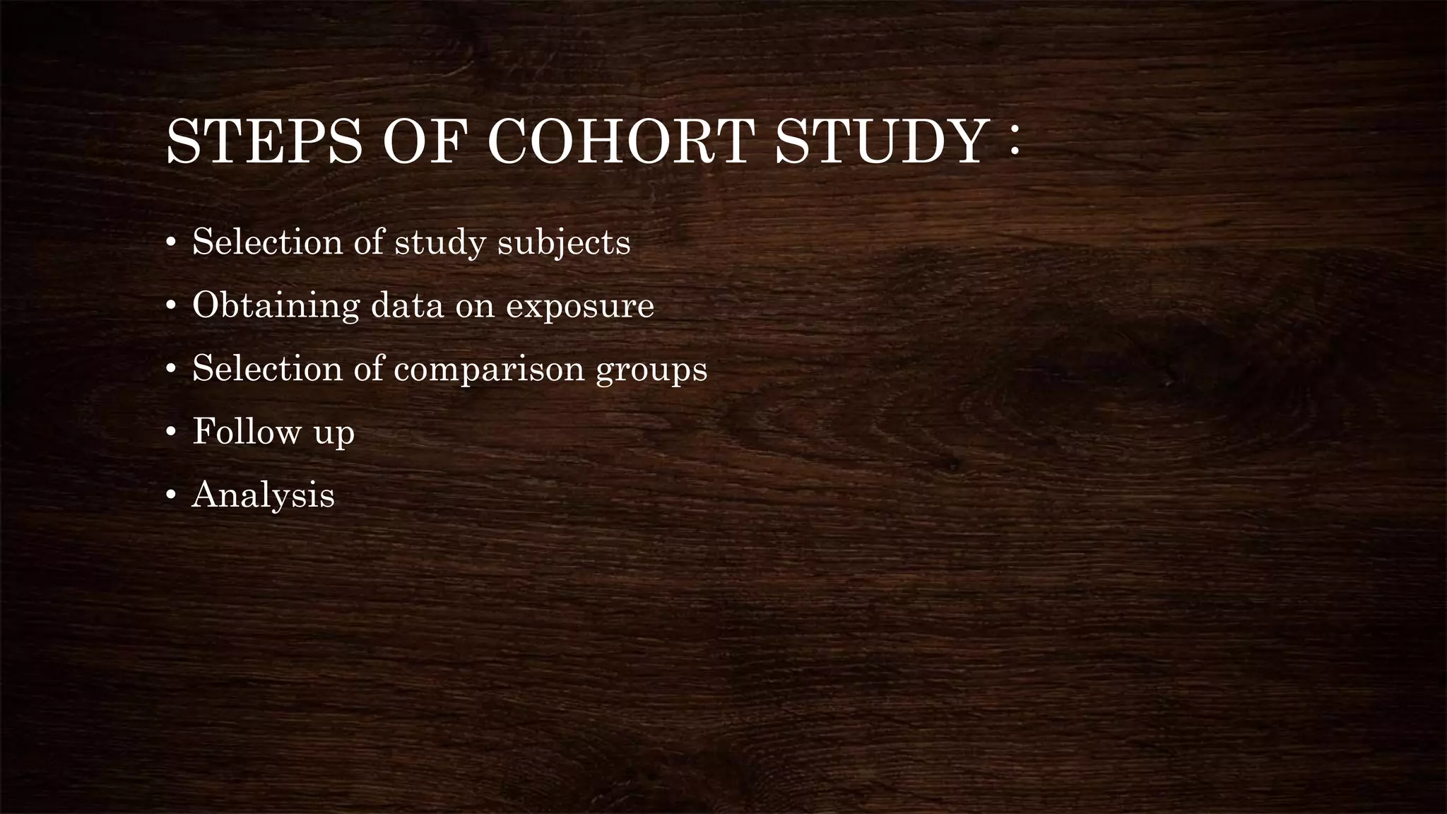 Cohort study and case control study | PPTX