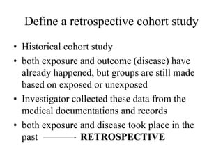 Cohort study design.ppt Epidemiology medical | PPT