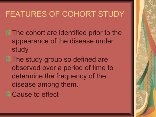cohort study | PPT