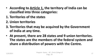 COI - Module - 1 mcn 202 constitution of india | PDF