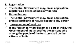 COI - Module - 1 mcn 202 constitution of india | PDF