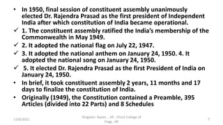COI - Module - 1 mcn 202 constitution of india | PDF