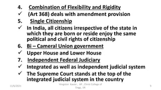 COI - Module - 1 mcn 202 constitution of india | PDF
