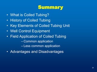 Coiled tubing Structure and Applications | PDF
