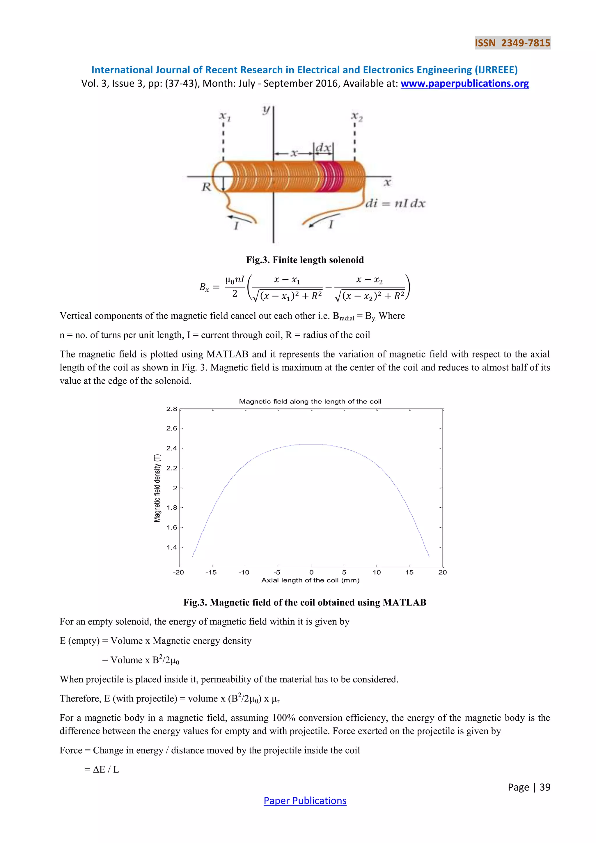 Coilgun: Simulation and Analysis | PDF