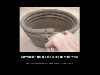 Coil pot presentation, ceramics lesson plan | PPTX
